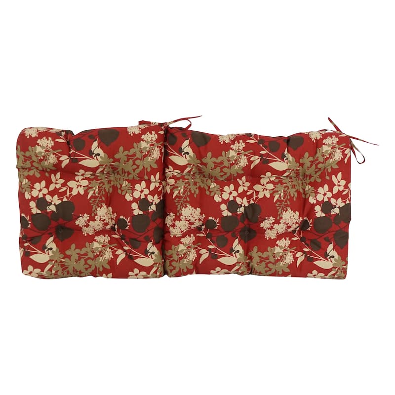 Multi-section Tufted Outdoor Seat/Back Chair Cushion (Multiple Sizes ...