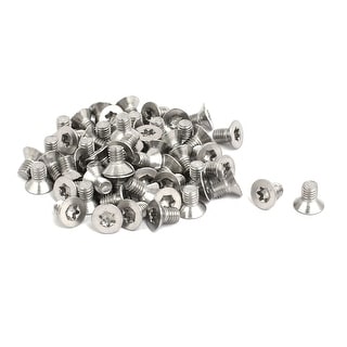M5x8mm 304 Stainless Steel Flat Head Torx Drive Type Screw Silver Tone ...