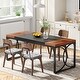 63 Inches Rectangular Dining Table for 4-People Family - Bed Bath ...