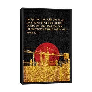 iCanvas "Construction Creed" by Adrian Baldovino Framed - Bed Bath ...