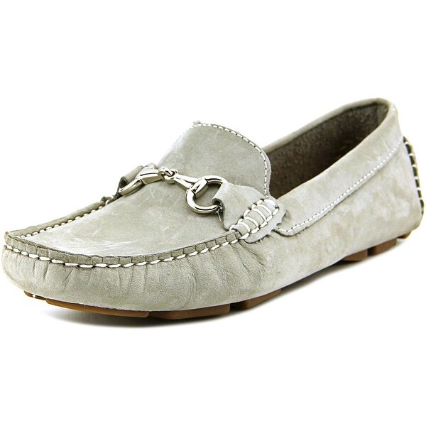 Shop Mercanti Fiorentini Bit Driver Women Round Toe Leather Gray Loafer ...