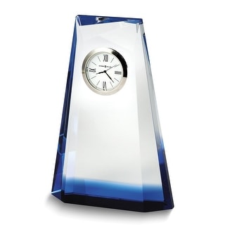 Curata Blue Base Optical Crystal Quartz Table Clock - Bed Bath & Beyond ...