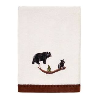Avanti Black Bear Lodge Emb Bath Towel - Bath Towel - Bed Bath & Beyond ...