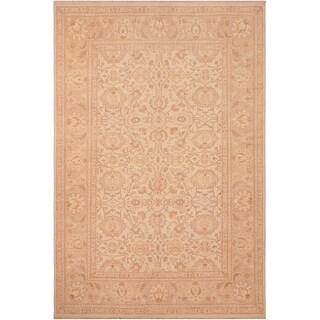 Classic Ziegler Bailey Beige Tan Hand-Knotted Wool Rug - 6 ft. 2 in. X ...