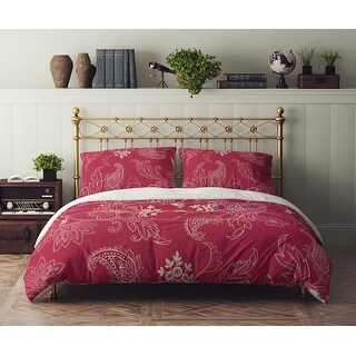 JACOBEAN FLORAL VIVID MAGENTA Comforter Set By Kavka Designs - Bed Bath ...