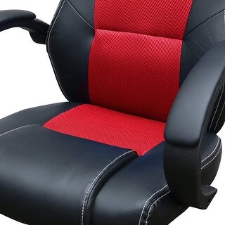 High Back Gaming Chair PU with sandwich mesh (Red) - Bed Bath & Beyond ...