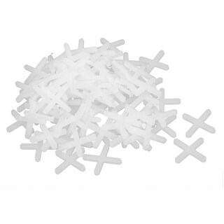 Wall Floor Tile Plastic Cross Spacer 3mm White 100pcs - Bed Bath ...