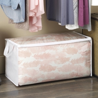 Whitmor Storage Bag with Handles White with Crystal Clear Front - Bed ...