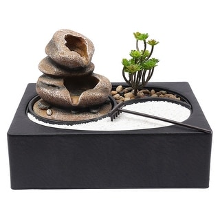 Mini Rockery Waterfall Fountain for Indoor Home Decor - Bed Bath ...