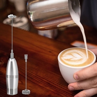 Automatic Milk Frother Handheld Whisk Mixer for Coffee and Cappuccino ...