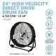 Perfect Aire 29.75 in. H X 24 in. D Drum Fan - Bed Bath & Beyond - 44100235