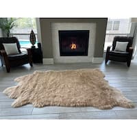 Ovella Home Premium Faux Buffalo Skin Shag Rug - On Sale - Bed Bath ...