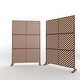 Metal Privacy Screen Free Standing Parallel Lines - Bed Bath & Beyond ...