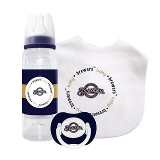 Milwaukee Brewers Baby Gift Set: Starting Lineup 3-Piece Baby Feeding ...