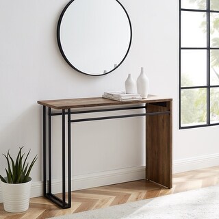 Middlebrook Designs Carbon Loft 42-inch Modern Metal Leg Entry Table ...