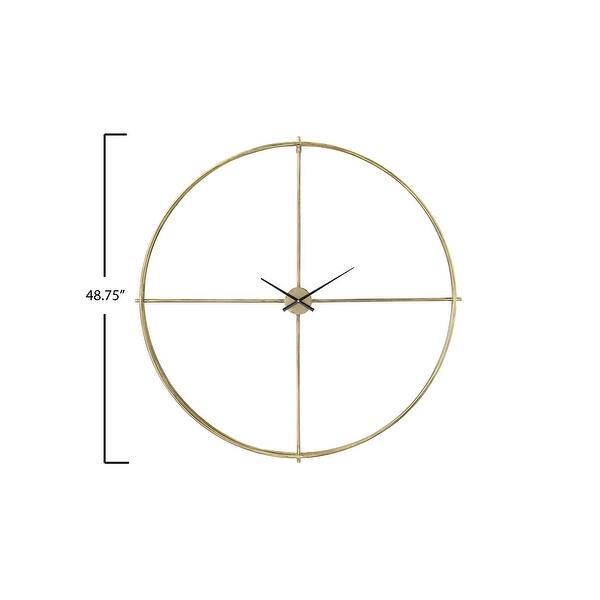 Gold Metal Wall Clock - Bed Bath & Beyond - 33699728