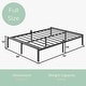 Heavy-duty 14-inch metal platform bed frame with non-slip mattress ...