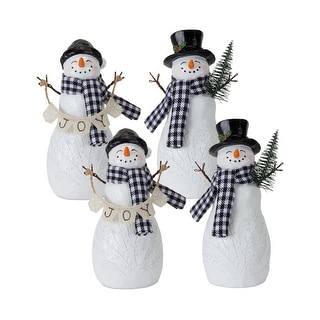 Snowman Figurine (Set of 4) - Bed Bath & Beyond - 37591418