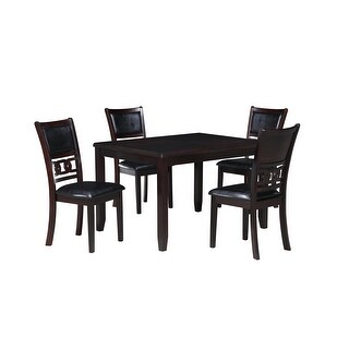 Gia 48-inch Rectangular Dining Set w/ 4 Chairs, by New Classic ...