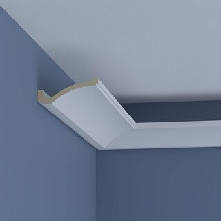 4"H x 10 1/4"P x 10 7/8"F x 94 1/2"L Brett Crown Moulding - 1-Pack ...