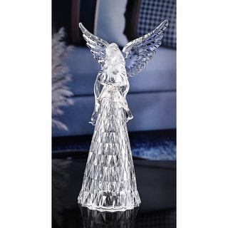 Set of 3 LED Praising Angel Christmas Tabletop Decorations 13" Clear ...