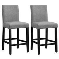 24 Inches Counter Height Bar Stools Upholstered Barstools with Back Set ...