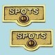 2 Switch Plate Tags SPOTS Name Signs Labels Lacquered Brass | Renovator ...