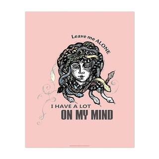 Medusa Funny Quote Illustrations Feminine Humor Art Print/Poster - Bed ...