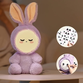 Stuffed Animal Night Light, Cute Bunny Plush Night Lights with Timer ...