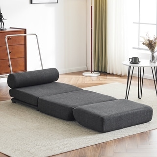 Foldable Single Sofa Bed Leisure Sofa Chair with Pillow - Bed Bath ...