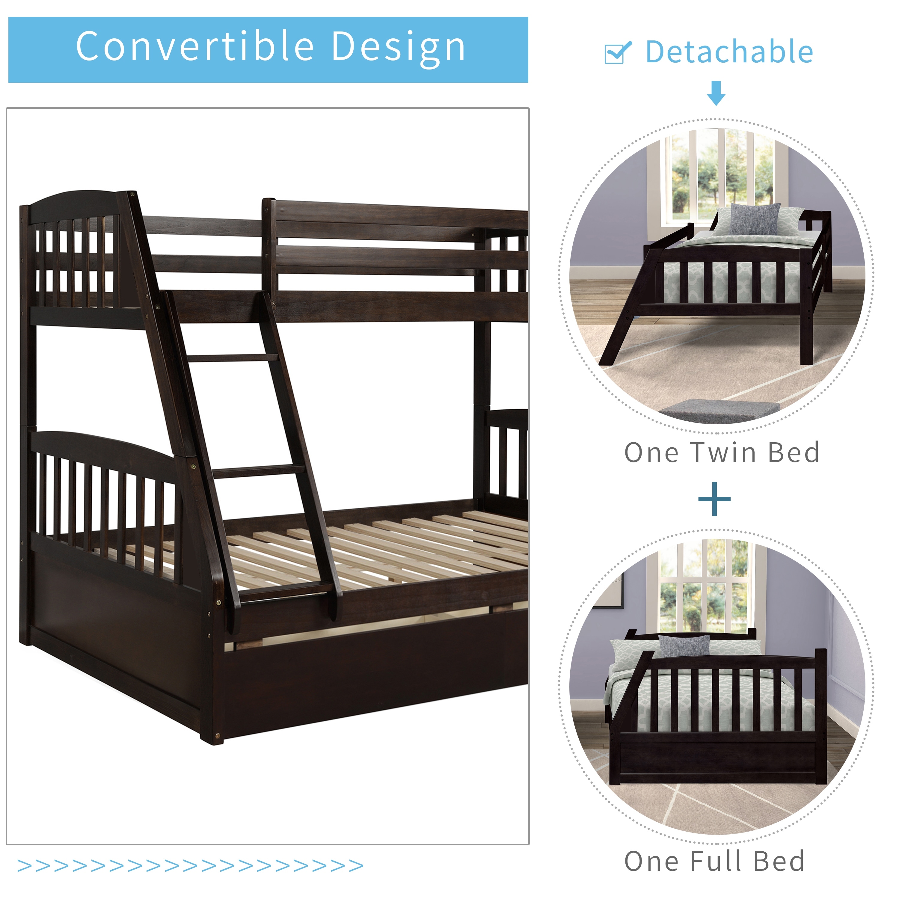 Warmley twin over full bunk bed store