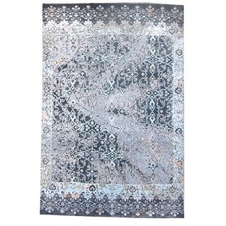 Wahi Rugs Hand Knotted Transitional Vintage Oxidized Broken Design 5'0 ...
