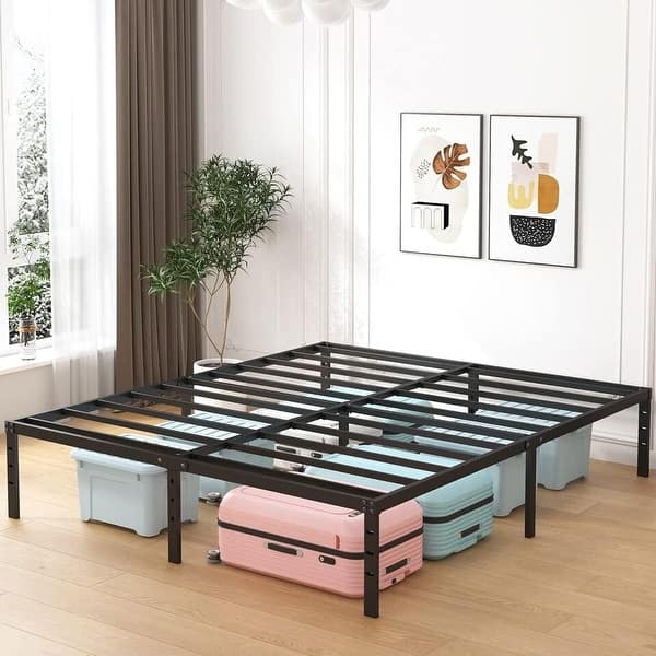 Titanium fortress 18 inch full size metal bed frame - Bed Bath & Beyond ...
