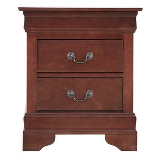 Tan Nightstand End Table Storage Cabinet w/ English Dovetailed Drawers ...