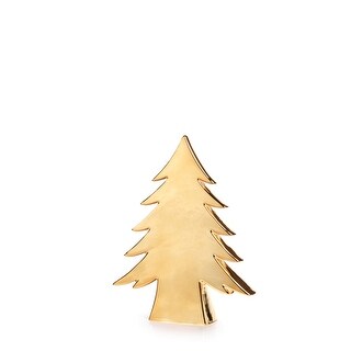 Teton 13.75-Inch Tall Gold Ceramic Tree - Bed Bath & Beyond - 34794543