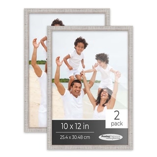 10x12 Rustic White Picture Frame Set Pack of 2 10x12 Wood Picture ...