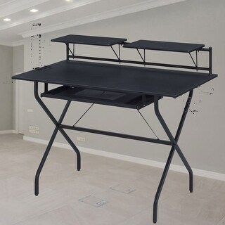 Multifunctional Computer Desk with Spacious Desktop, Shelves, and ...