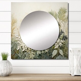 Designart "vintage Jungle landscape" Jungle Wall Mirror - Landscapes ...