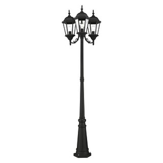 Livex Lighting Hamilton 3 Light 86" Tall Outdoor Multi Head Post Light ...