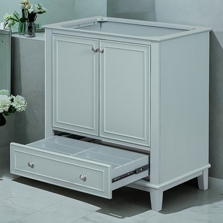 30" Multi-functional Bathroom Vanity without Sink, Base Only Bathroom ...