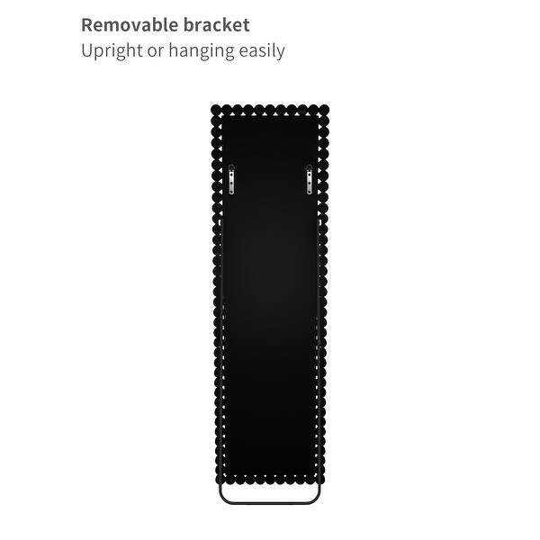 KOHROS Classic Rectangle Diamond Floor Mirror - On Sale - Bed Bath ...