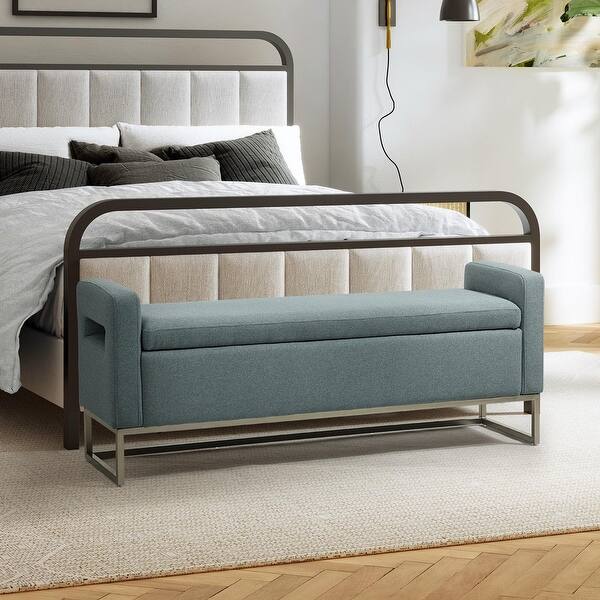 Diana Upholstered Bench with Storage Space - Bed Bath & Beyond - 36783634
