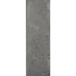 Apollo tile 16" x 48" Bravura Matte Silver-charcoal Gray Ceramic Tile ...