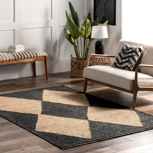 SAFAVIEH Handmade Flatweave Natural Fiber Liliane Wool/ Jute Rug - On ...