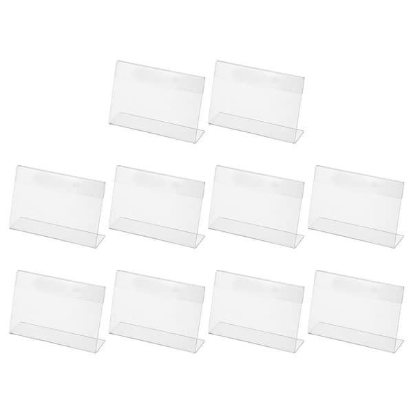 Mini Acrylic Sign Display Holder 4.7x3.1", Slant Back Card Tag ...