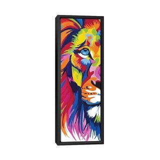 iCanvas "Colorful Lion Portrait" by Chelsea Goodrich Framed Canvas ...