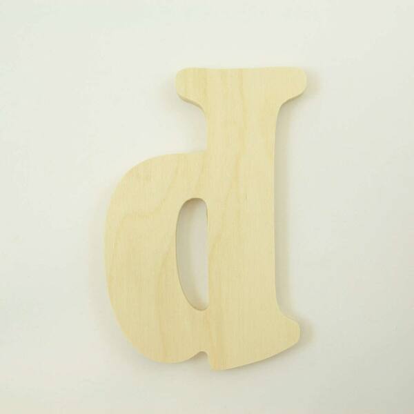 1 Pc, 12 Inch X 1" Thickness Baltic Birch Wood Letter "d" in The Goudy ...