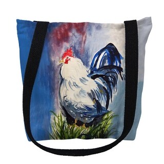 Blue & White Rooster Small Tote Bag 13x13 - Bed Bath & Beyond - 40895659