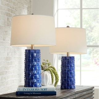 Ceramic Column Table Lamps Set of 2 - 24" x 14" - Bed Bath & Beyond ...