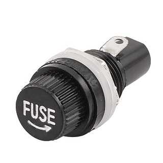 AC125V/15A 250V/10A 12mm Thread Panel Mounted Fuse Holder 5x20mm ...